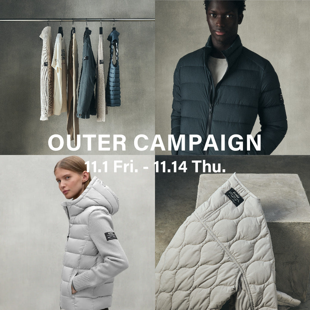 ECOALF | OUTER CAMPAIGN 2024F/W｜ECOALF(エコアルフ) - SANYO ONLINE STORE | 三陽商会