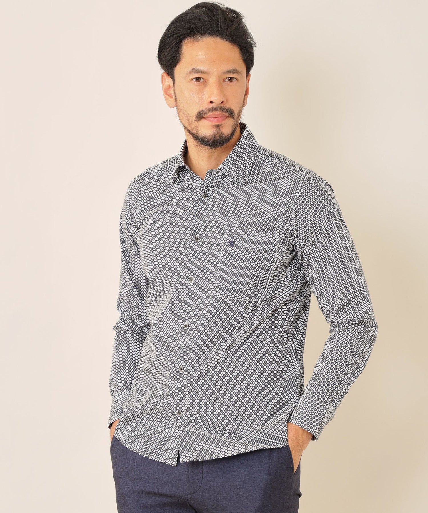 【THE URBAN COLLECTION】コットンオーバルプリントシャツ(トップス)｜THE SCOTCH HOUSE(ザ・スコッチハウス ...