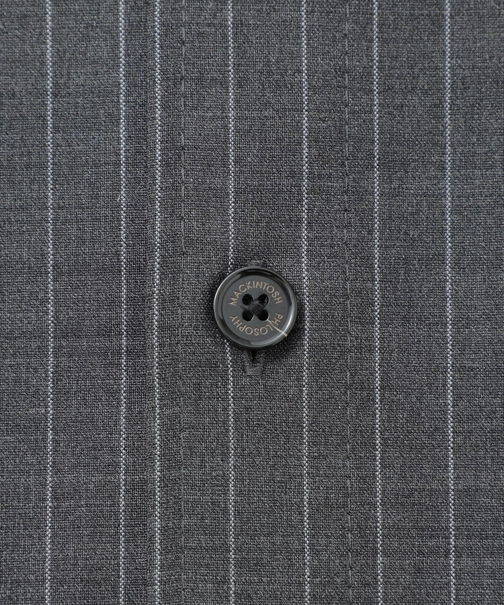 GREY LABAL ウールストライプオフィサーシャツ(トップス)｜MACKINTOSH PHILOSOPHY(マッキントッシュ ...